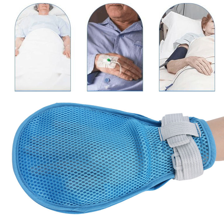 Breathable Self‑Injury Prevention Hand Fixed Restraint Glove Patient ...