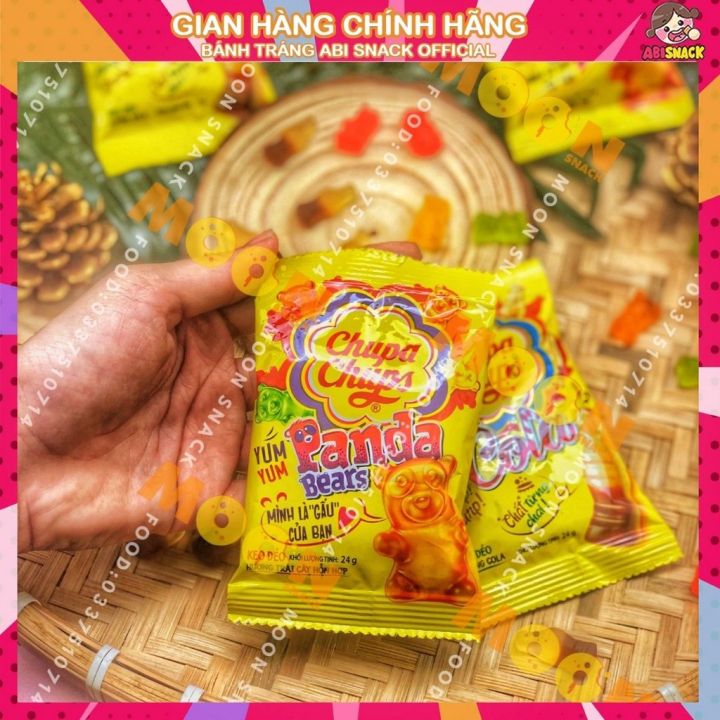 Kẹo dẻo chupa chups Chip Chip Trái Cây Hỗn Hợp Gấu Panda Bears/Cool ...