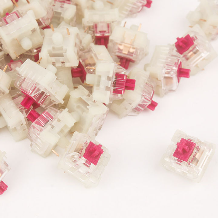 【Ready Stock】KTT Wine Red Switch RGB Transparent Customize GK61 Anne ...