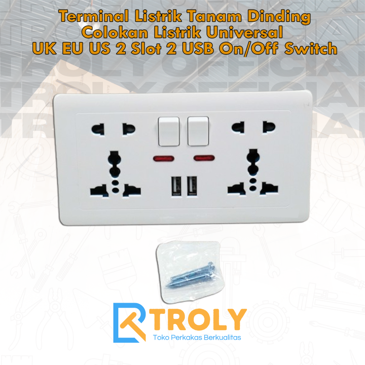 terminal colokan listrik tanam dinding colokan listrik rumah hotel ...