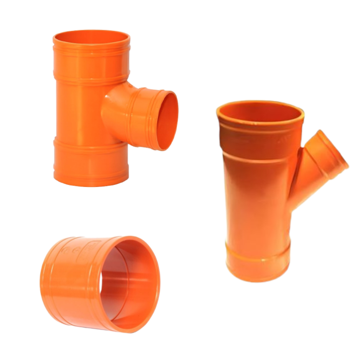Pipe Fittings Pvc Orange TEE , WYE , COUPLING 3X3 INCHES | Lazada PH
