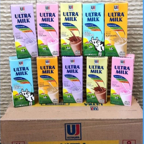 Ultra Milk Susu UHT Variant 200 ml- Susu Kemasan kotak - Milk Drink 200 ...