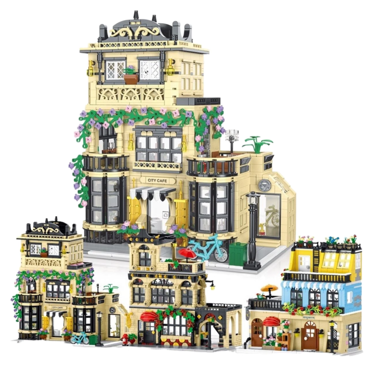 ḶEGO Moke City Architecture Street View Light Cafe Western Restaurant ...