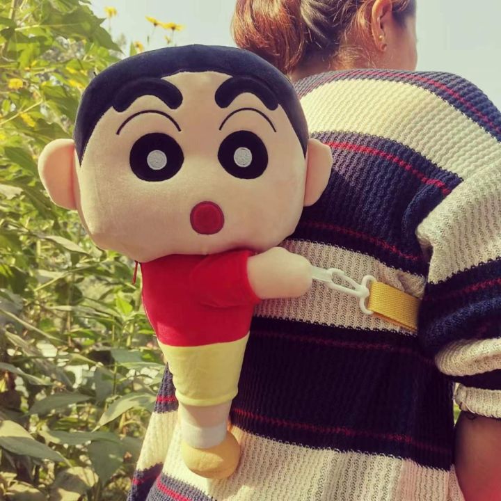 GYYT ผ้าฝ้ายพีพี กระเป๋าเป้เครยอนชินจัง อะนิเมะ การ์ตูนลายการ์ตูน ...