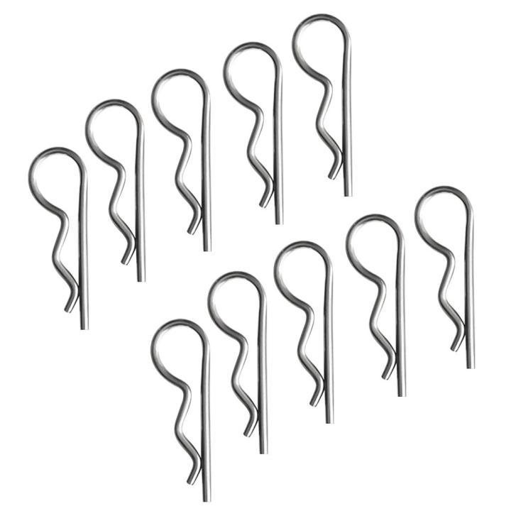 Motoise 10Pcs Stainless Steel R Clips Retaining Wire Pins 1.2 x 22mm ...