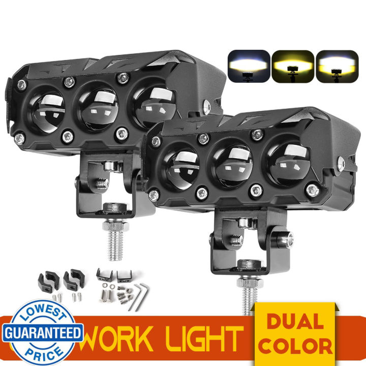 Tri-Star Led Driving Light For Motorcycle and Cars Waterproof | Lazada PH