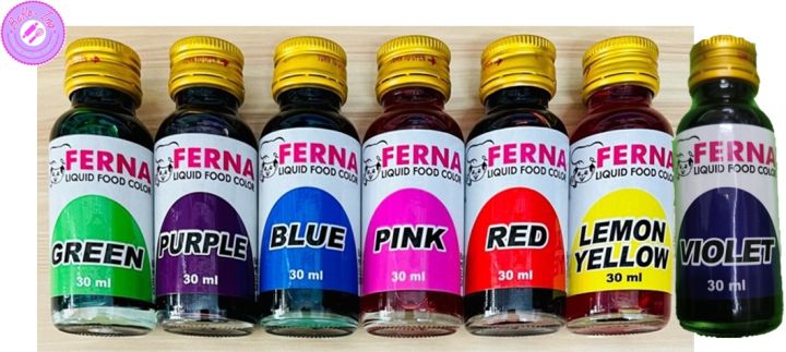 FERNA LIQUID FOOD COLORS (30ml) | Lazada PH
