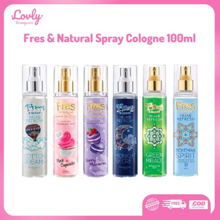 Fres & Natural Spray Cologne 100ml | Hijab Refresh | Dessert Collection ...