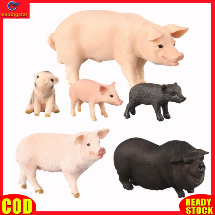 LeadingStar RC Authentic Simulation Pig Action Figure Kids Cute Piglet ...