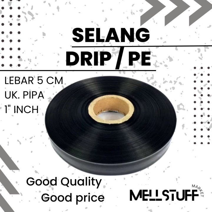 Selang Drip / Selang PE ukuran 5 CM (Pipa 1") per Roll (100 Meter ...