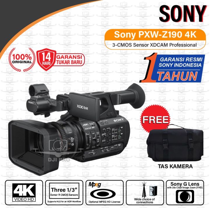 Sony PXW-Z190 4K 3-CMOS Sensor XDCAM Proffesional Camcorder Z 190 ...