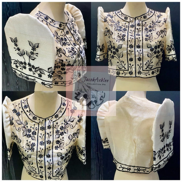 【STOCK+COD】 Filipiniana bolero | Traditional top | filipiniana top ...