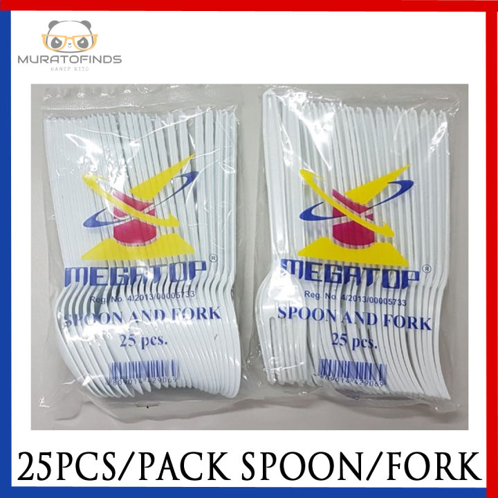 Disposable Spoon or Fork Christmas Birthday Party Event 25pcs per pack ...