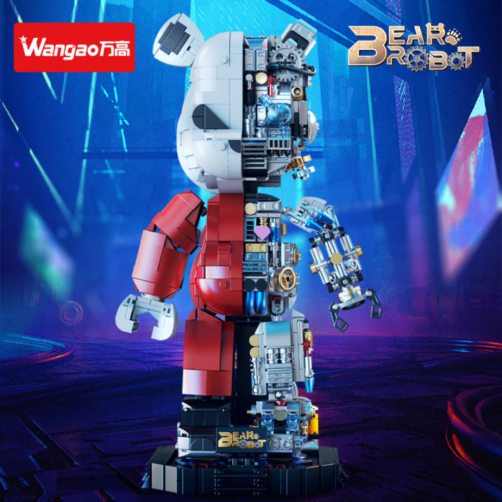 Violent bear building blocks bear mecha series large mechanical ...