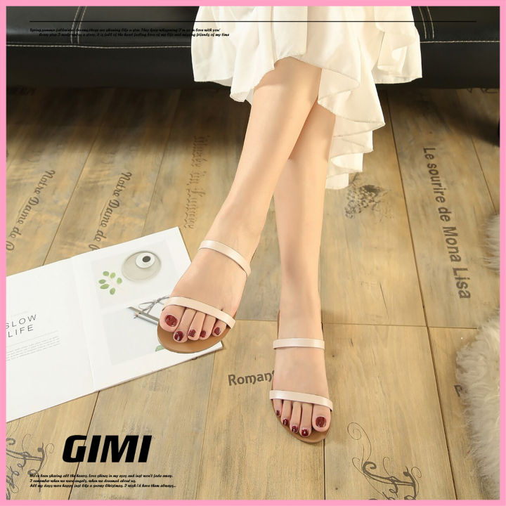 Korean Women Shoes GIMI Fashion Flat Slippers AY-067 | Lazada PH