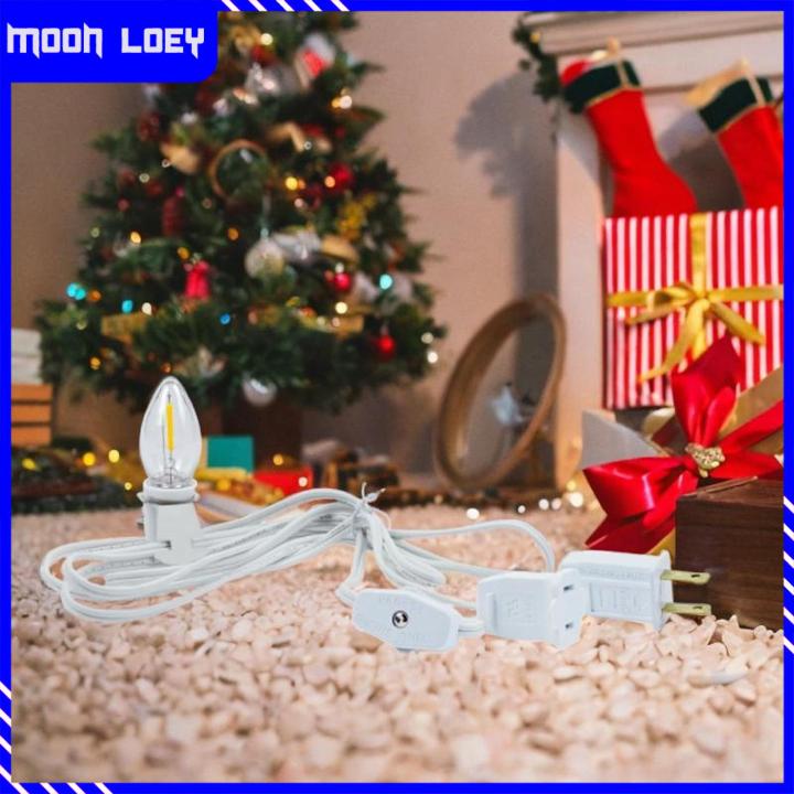 Moon Loey Christmas Village Lamp E12 Socket US Plug Easy to Install C7 ...