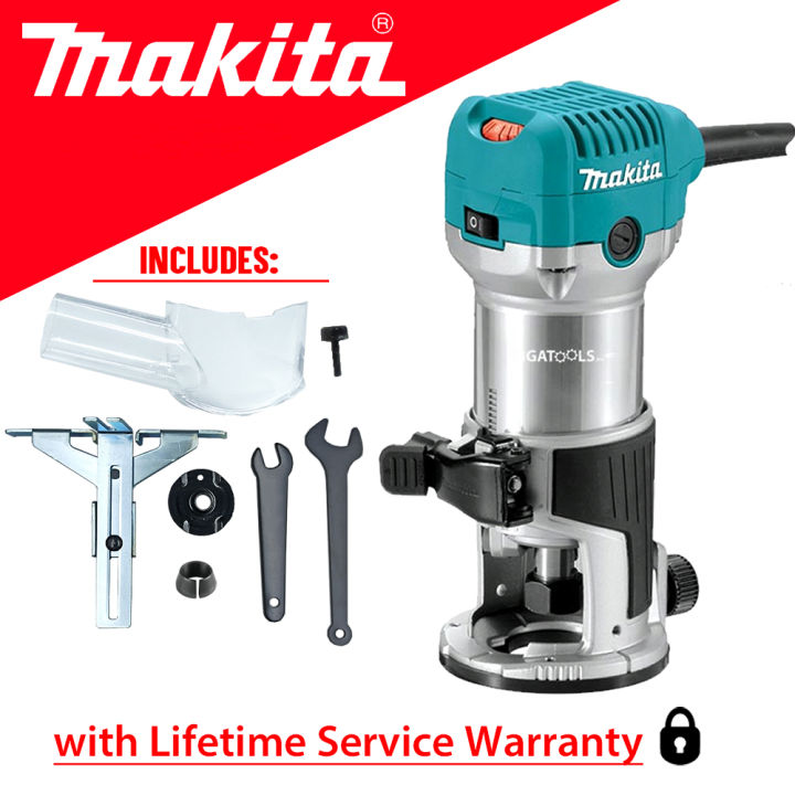 Makita RT0700C Variable Speed Trimmer 6.35mm (1/4″) 710W with VARIANTS ...