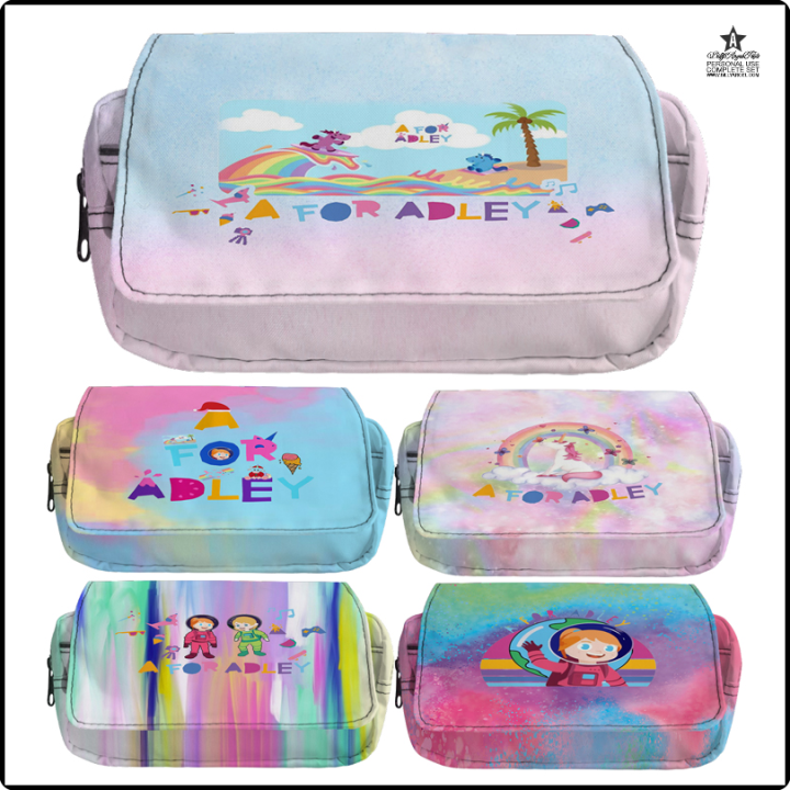 [oqiao] A for Adley Unicorn Pencil Bags Students Stationery Supply Pen ...