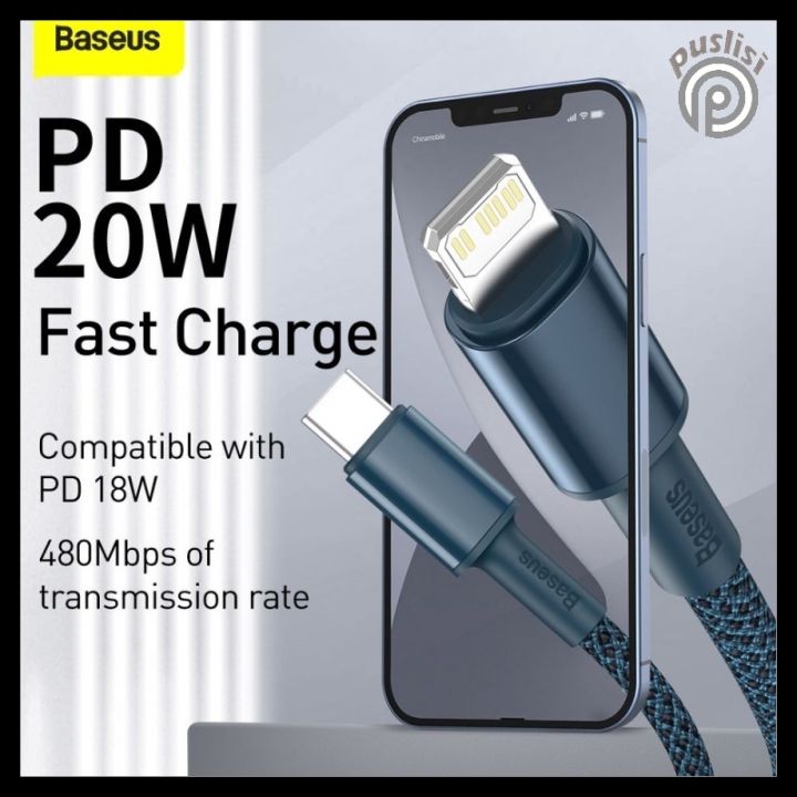 Baseus Original High Density Braided Fast Charging Type C To IP PD 20w ...