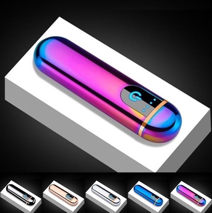 USB Rechargeable Touch Induced Dual Arc Lighter - Slim Capsule version ...