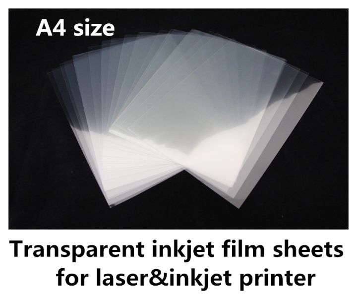 A4 size 100 transparent film sheets for inkjet laser printer | Lazada.co.th