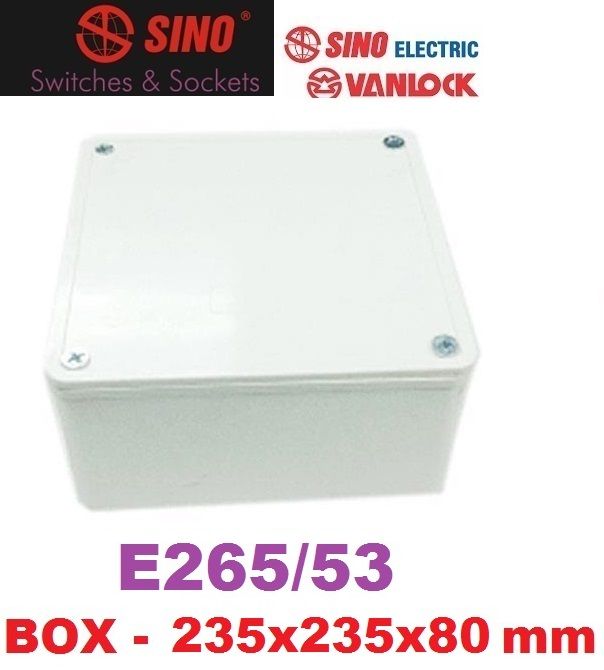 SINO - Hộp Box Nối Dây Chống Cháy Sino SP 235x235 x80 mm --- E265/53 ...