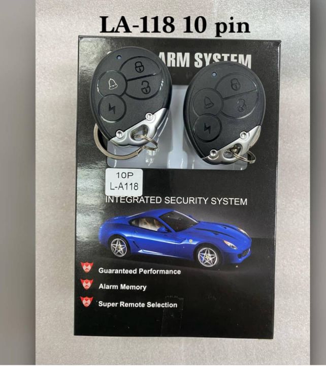 CAR ALARM LA-118 (10 PIN) (/SET) | Lazada