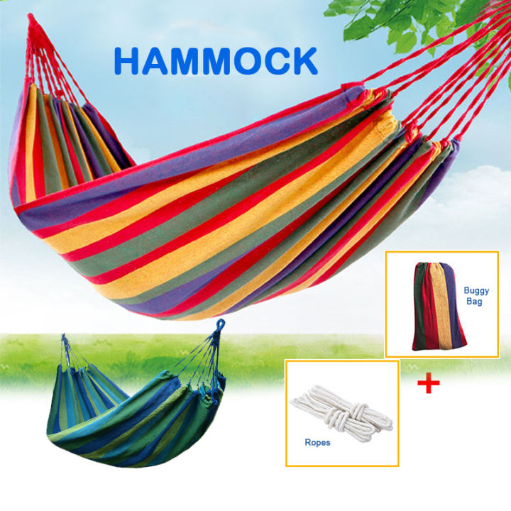 💥LOCAL STOCK💥 Hammock Outdoor Buaian Kanvas Berkhemah/Hammock Canvas ...