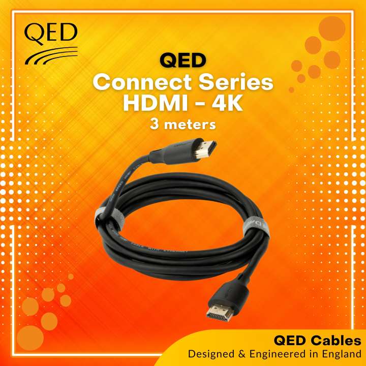 QED HDMI Cable 4K - 3 meters Connect series | Lazada PH