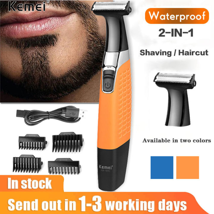 Kemei KM-1910 Rechargeable Electric Shaver Beard Styling Trimmer ...