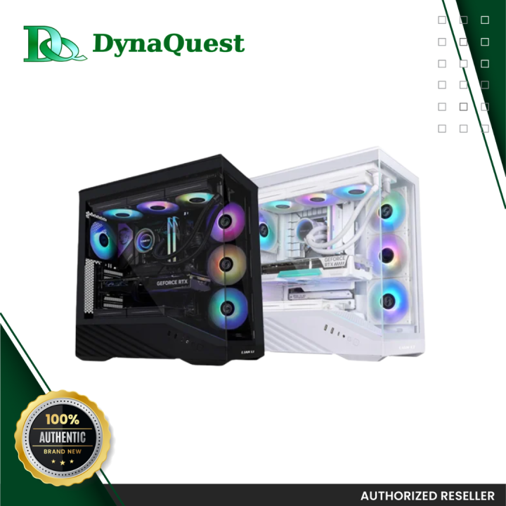 Lian Li Vector V100 ATX TG Mid-Tower PC Case with Pre-Installed LED RGB ...