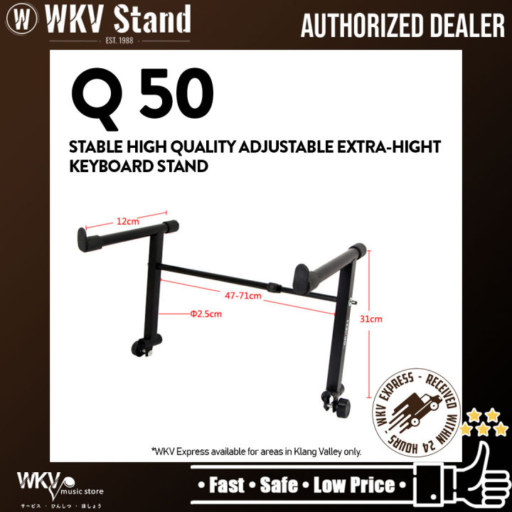 WKV Stand Stable High Quality Adjustable Extra-height Keyboard Stand ...