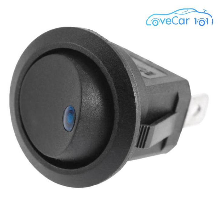 3 Models LED DIY Round Light Rocker Switch ON-0FF Power Button Switches ...