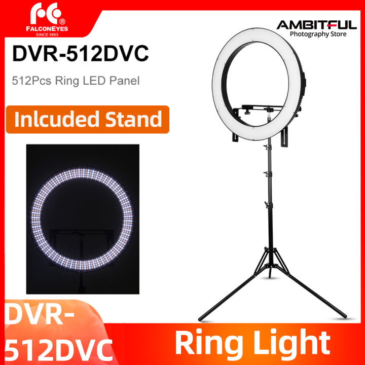 FalconEyes 31W DVR-512DVC Photography Studio LED Lamp 3000-5600K ...