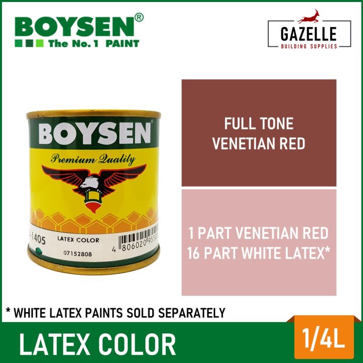 Boysen Latex Color Full Tone Venetian Red - 1/4L | Lazada PH