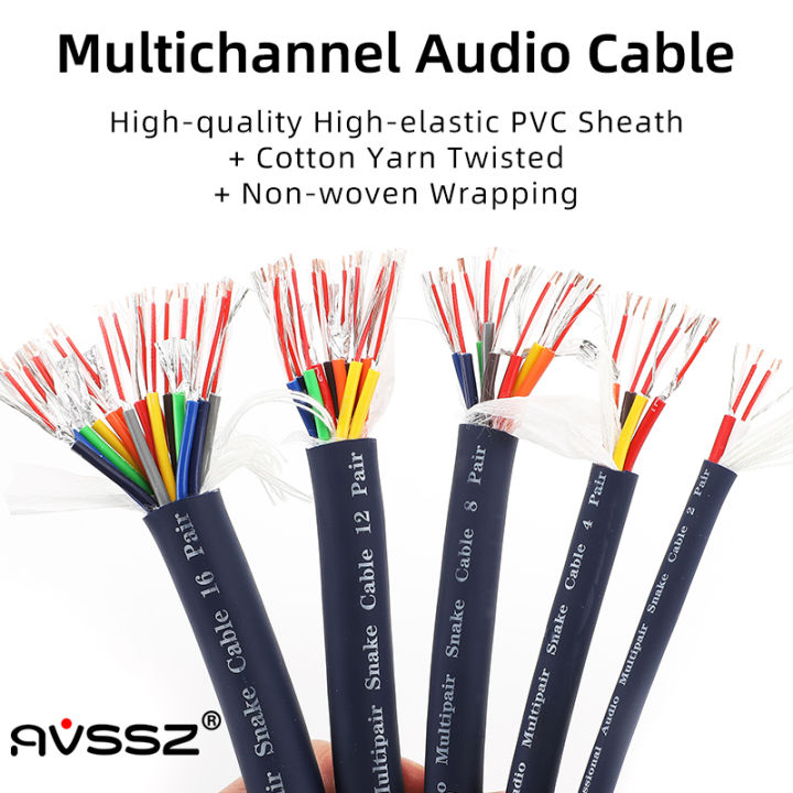AVSSZ Multi-channel Cable 16 12 8 4 2 Way Multichannel Multi-core Audio ...