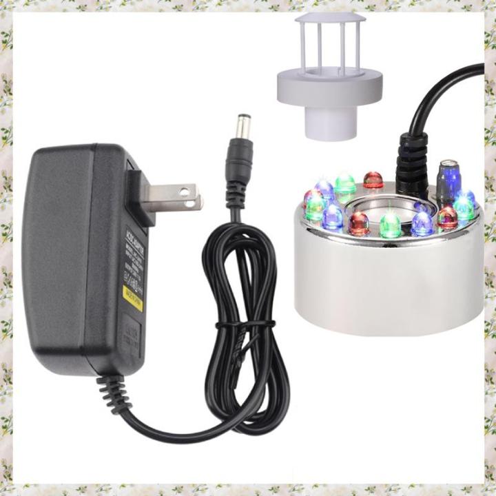 (ESRO) Ultrasonic Mist Maker, Splash Guard Float 12 LED Color Lights ...