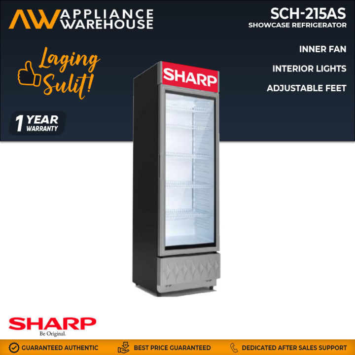 Sharp SCH-215AS 1 Door Showcase Refrigerator[Appliance Warehouse ...