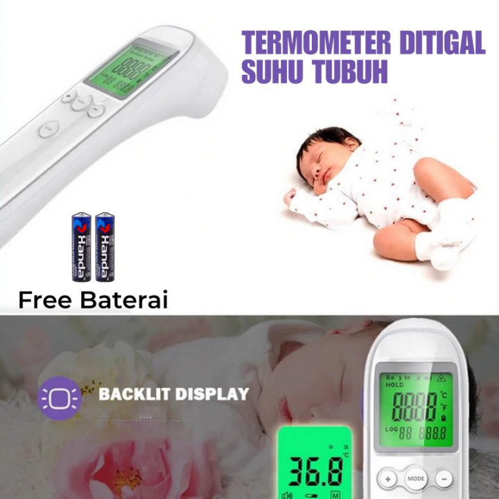 PROMO Termometer Suhu Tubuh Digital Inframerah Termometer Infrared Non ...