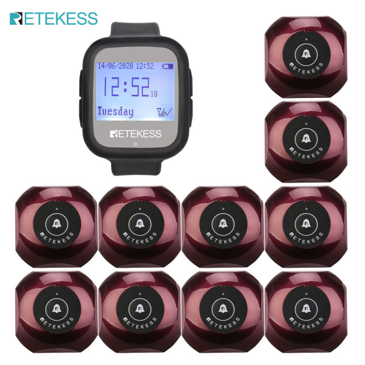 Retekess TD106 Pager System Vibration Buzzer Restaurant Pagers Calling ...