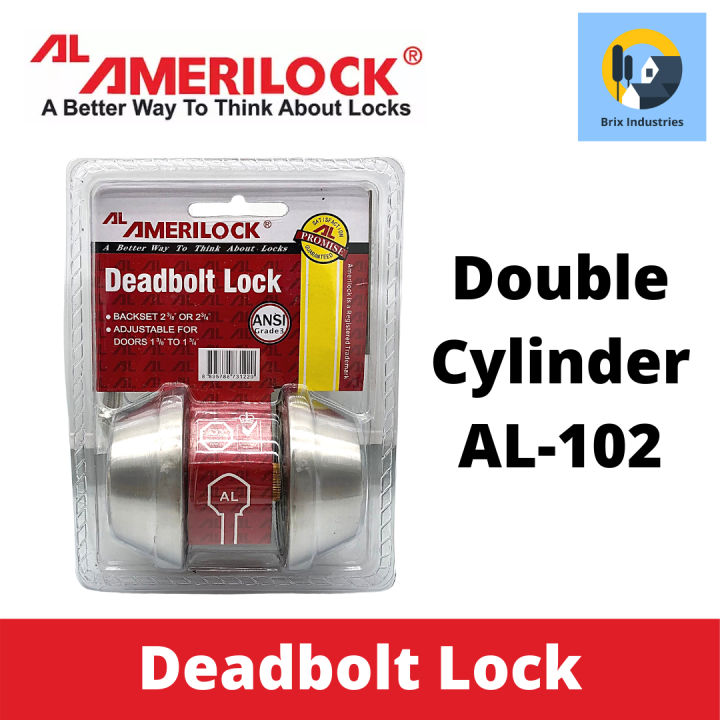 Amerilock Deadbolt Lock #AL 102 SS (Double Cylinder) | Lazada PH