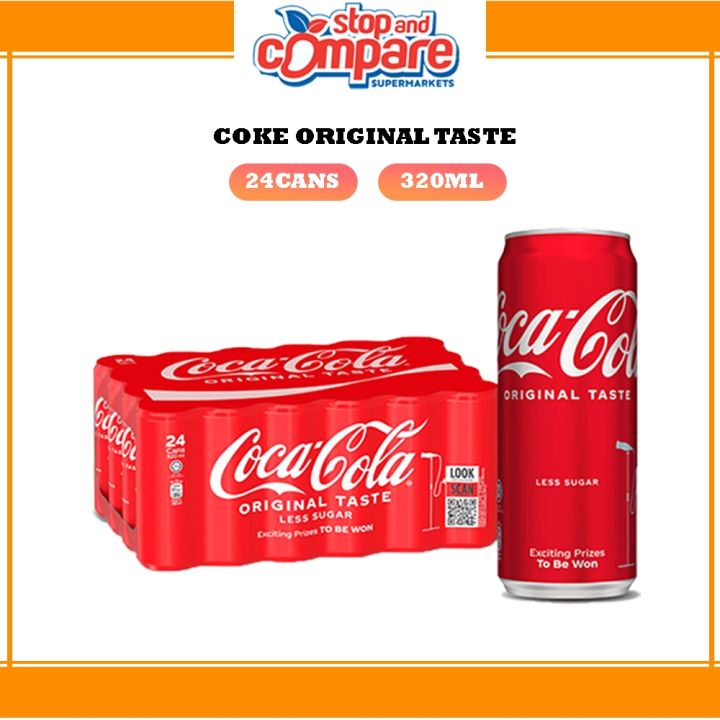 Coke Original Taste (320ml x 24cans) - Stop and Compare Supermarket ...