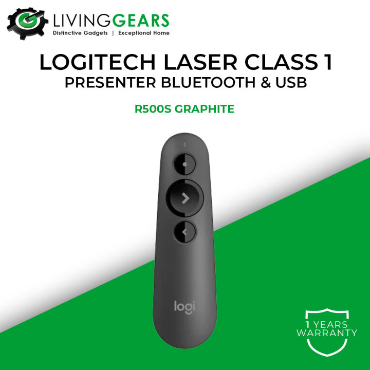 Logitech R500s Laser Presentation Remote with USB and Bluetooth ...