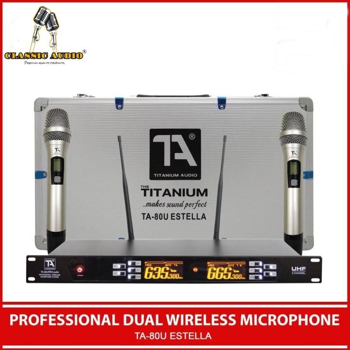 Titanium Audio Wireless Microphone for videoke / Titanium Audio TA-80U ...