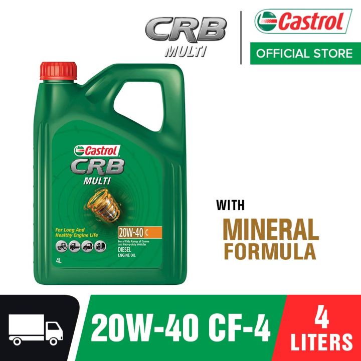 Castrol CRB Multi 20W-40 CF-4 Engine Oil 4L | Lazada PH