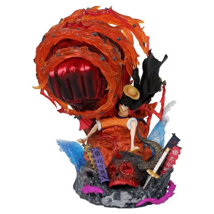 One Piece Luffy Gear Forth 4th Gear Luffy With LED 21.5cm GK ...