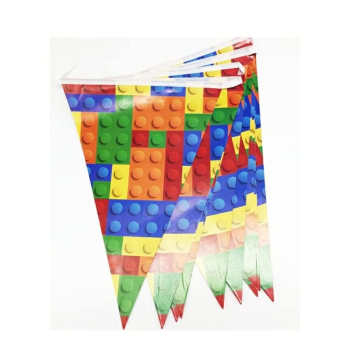 Lego Theme Party Banner Pennant Style for Birthday Party | Lazada