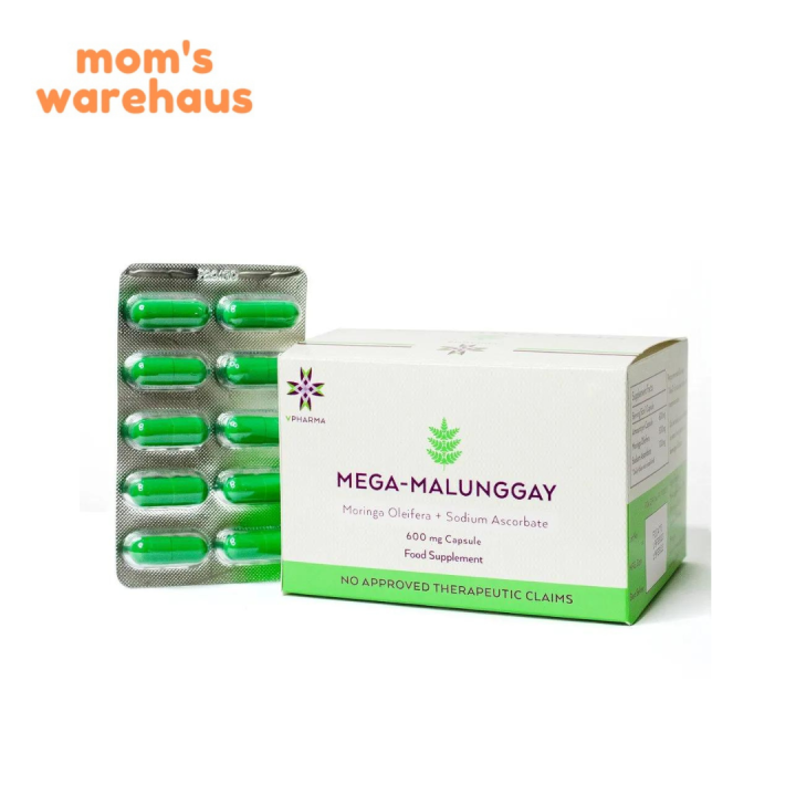 V-Pharma Mega Malunggay Breastfeeding Supplement 100pcs l Breastfeeding Supplement l Milk ...