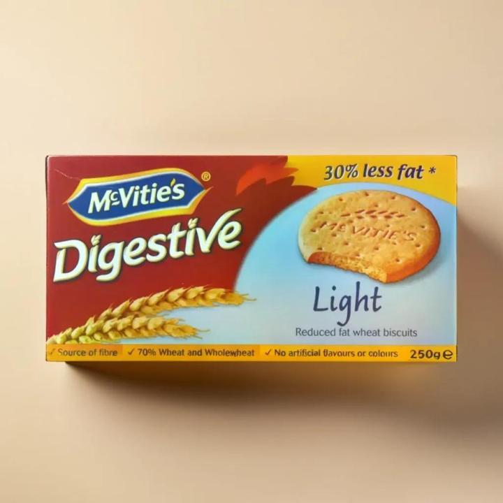 McVitie's Digestive Light บิสกิตข้าวสาลีโฮลวีตเต็มเมล็ด สูตรไขมันต่ำ ...
