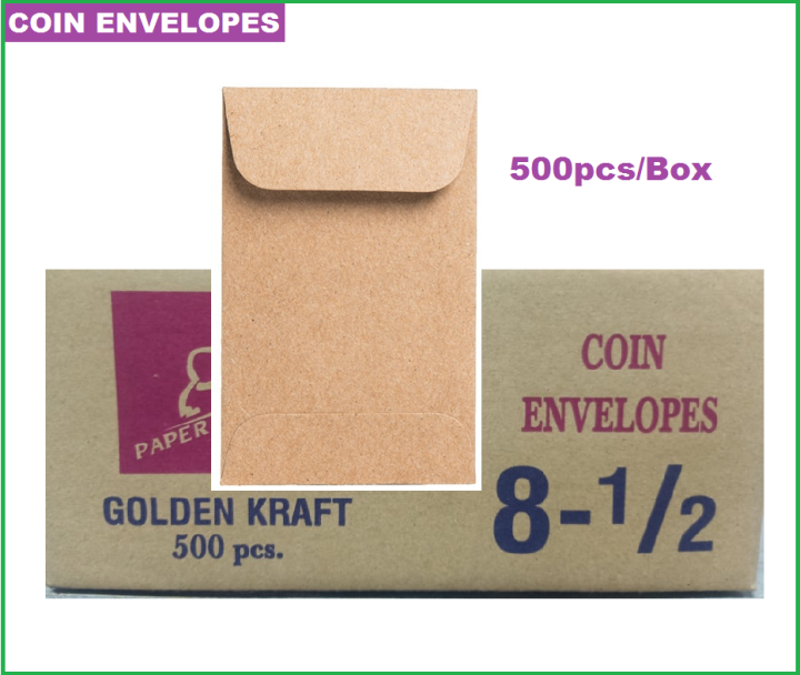 ENVELOPE COIN 8 1/2 PLAIN CRAFT -500PCS/BOX | Lazada PH